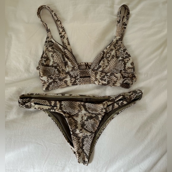 Swim | Vitamin A Snake Skin Bikini Set | Poshmark